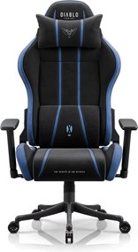 Látková herní židle černo-modrá Diablo X-One 2.0 Night Blue Small