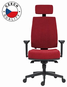 Powerton kancelářské ergonomické křeslo jana, červené