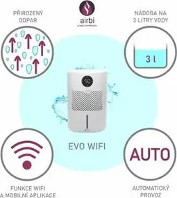 Airbi EVO WIFI - evaporační zvlhčovač vzduchu