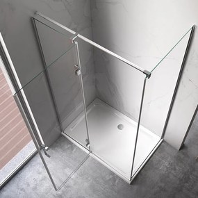 BPS-koupelny Obdélníkový sprchový kout HYD-OK02C 110x80 chrom/transparent - bez vaničky