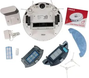 UMAX U-Smart Laser bílá / Robotický vysavač s mopem / sací výkon 2700