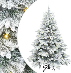 Umělý vánoční stromeček s 150 LED diodami Bílá 150 cm PE a PVC 3397604