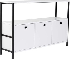 Bílý matný konzolový stolek 29,5x120 cm Solace – Kalune Design