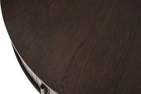 Designový konferenční stolek Palomino 85 cm tmavě hnědý dub