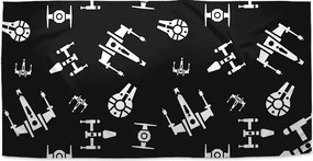 Sablio Ručník Star Wars Vesmírné lodě Pattern - 30x50 cm