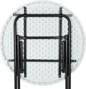Cateringový skládací barový stůl STABLE 72 cm bílý