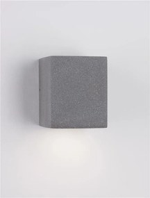 NV 9540209 Venkovní nástěnné svítidlo EMILE šedý beton skleněný difuzor LED 5W 3000K 120-230V IP65 světlo dolů - NOVA LUCE