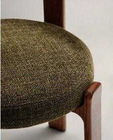 Khaki/hnědá jídelní židle z jasanového dřeva Granite – Kave Home