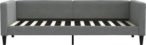 Válenda s přistýlkou tmavě šedá 80 x 200 cm textil 3196574