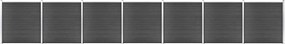vidaXL Zahradní plot WPC 1 218 x 186 cm [3053230] Barva: Černá