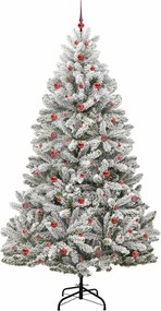 Umělý vánoční stromeček 240 cm 300 LED Teplá bílá PVC a ocel 3395766
