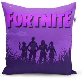 Sablio Polštář FORTNITE Fialová silueta - 60x60 cm