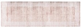 Koberec pratelný 80 x 300 cm béžový 337941
