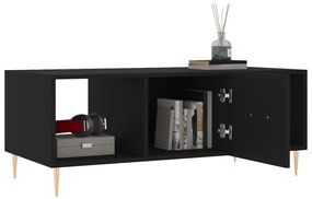 Konferenční stolek černý 102 x 50 x 40 cm kompozitní dřevo - Default Title