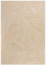 Béžový vlněný koberec 200x290 cm Lino Leaf – Flair Rugs