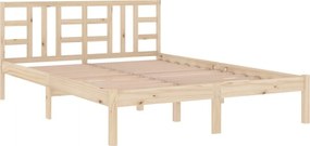 vidaXL Rám postele masivní dřevo 120 x 200 cm [3105400] Barva: Černá