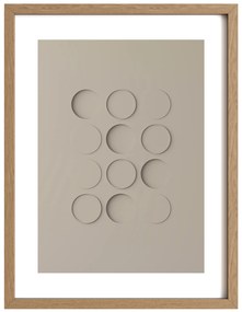 Idealform Poster no. 3 Shadow forms Barva: Smokey taupe, Velikost: 300x400 mm