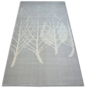 koberec SCANDI 18281/652  Listy šedá krémový velikost 160x230 cm | krásné koberce cz