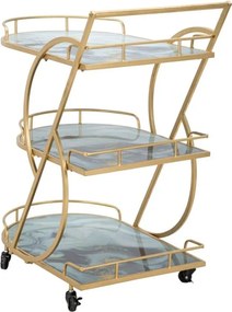 Designový servírovací vozík Odakota 71 cm zlatý