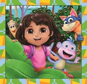 CLEMENTONI Puzzle Dora průzkumnice / 3x48 dílků / od 5 let