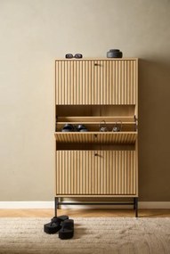 Výklopný botník ALBANY 71,6 cm dub přírodní