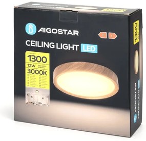 Aigostar - LED Stropní svítidlo LED/12W/230V 3000K pr. 26,3 cm