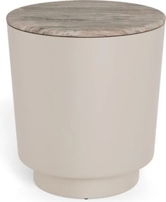 ACTONA Konferenční stolek CANGAS šedý ⌀45 cm