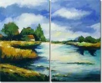 Jezero - 80 x 100 cm