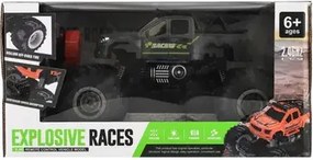 TEDDIES RC auto Off-road Pick-up šedé / 2,4 GHz / 23 cm / Se světlem /
