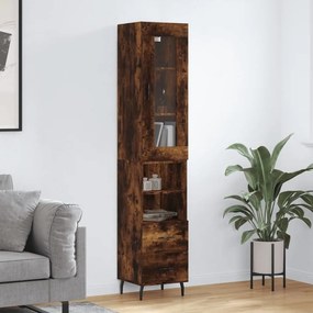 vidaXL Skříň highboard 34,5 x 34 x 180 cm kompozitní dřevo [3199314] Barva: Bílá