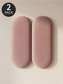 Sinsay - Čalouněné stěnové panely 2 pack - pastelová růžová