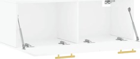 vidaXL Nástěnná skříňka 100 x 36,5 x 35 cm kompozitní dřevo [830118] Barva: bílá s vysokým leskem