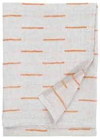 Lněný ručník Paussi, len-oranžový, Rozměry  48x70 cm