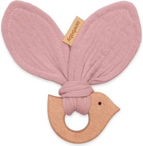 Dětské kousátko s ptáčkem New Baby Bird pink