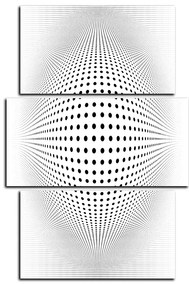 Obraz na plátně - Abstraktní geometrická sfera - obdélník 7218C (120x80 cm)