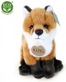 RAPPA Plyšová liška sedící 21 cm / ECO-FRIENDLY / od 0 měsíců