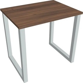 Kancelářský pracovní stůl Hobis UEO 800, bílá RAL 9016, deskaakát