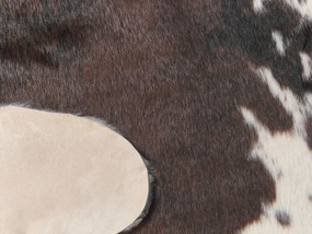 Koberec z umělé hovězí kůže 150 x 200 cm hnědý / bílý BOGONG Beliani