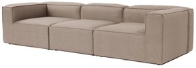 Atelier del Sofa 3-místná pohovka Fora 3 Seater - Brown, Hnědá