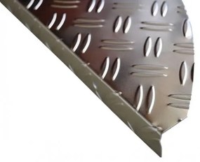 Hamat Nášlapy na schody Hliníkový Steeltred - venkovní i vnitřní - 18x60 půlkruh (rozměr včetně ohybu)