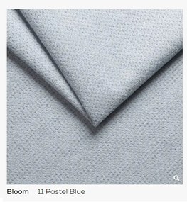Sedací souprava MUNDO LUX + 2x záhlavník Bloom 11 světle šedá s nádechem do bledě modra, výška: 84/106 cm, šířka: 246 cm