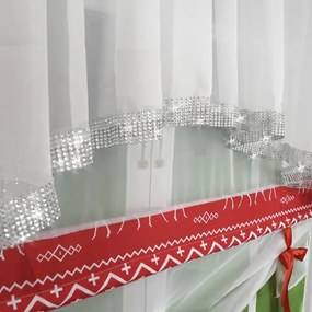 BytoTex Záclona s vánočním motivem Christmas 400x120 cm
