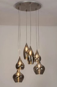 Závěsné designové svítidlo do obýváku Loft Lanterne Champagne Douglass