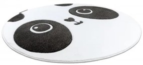 koberec PETIT PANDA bílá velikost kruh 140 cm | krásné koberce cz