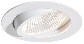 Vestavné bodové svítidlo bílé 9,5 cm vč. LED 1015 lm stmívatelné IP65 - Gaius