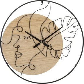 Nástěnné hodiny Elegant B 60 cm hnědé/černé