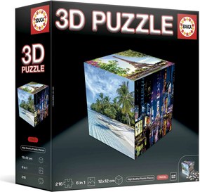 Educa 3d puzzle kostka cestování 216 dílků
