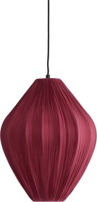 Vínové závěsné svítidlo s textilním stínidlem ø 12 cm Verita – Light &amp; Living