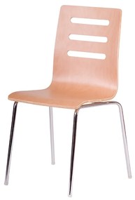 Office Pro Dřevěná židle TINA Barva nohou: Chrom, Barva dřeva12: Buk