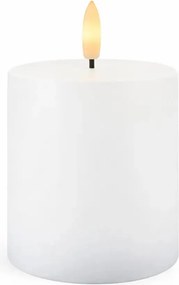 LED dobíjecí svíčka Sille, bílá, Ø 7,5 × 10 cm, vosková